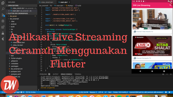 Aplikasi Live Streaming Ceramah Menggunakan Flutter - Daeng Web