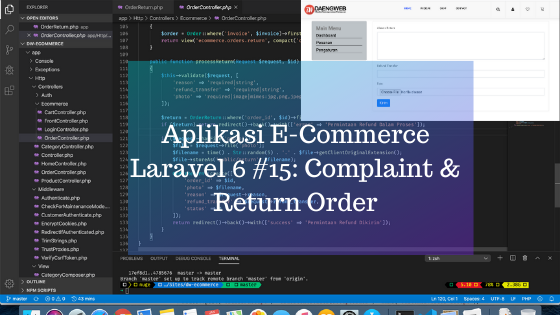 Aplikasi E-Commerce Laravel 6 #15: Complaint & Return Order - Daeng Web