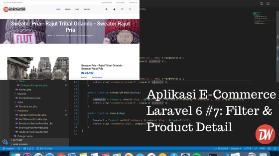 Aplikasi E-Commerce Laravel 6 #7: Filter & Product Detail - Daeng Web Aplikasi E-Commerce Laravel 6 #7: Filter & Product Detail - Daeng Web