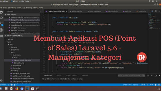 (Part 2) Membuat Aplikasi POS (Point of Sales) Laravel 5.6 - Manajemen ... (Part 2) Membuat Aplikasi POS (Point of Sales) Laravel 5.6 - Manajemen ...
