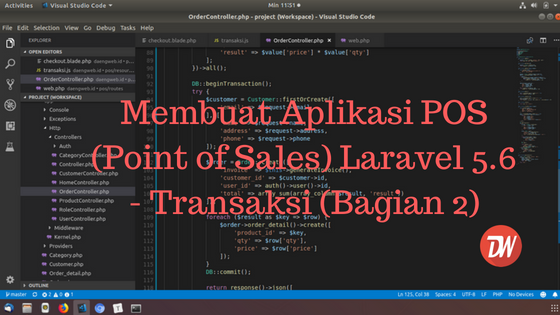 (Part 7) Membuat Aplikasi POS (Point of Sales) Laravel 5.6 - Transaksi ... (Part 7) Membuat Aplikasi POS (Point of Sales) Laravel 5.6 - Transaksi ...