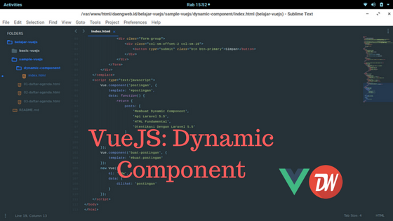 Vuejs Dynamic Component Daeng Web