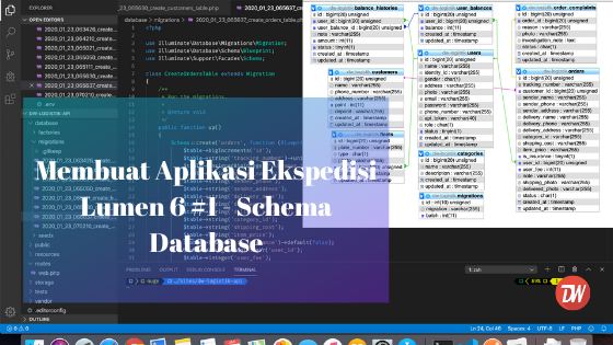 Membuat Aplikasi Ekspedisi Lumen 6 #1: Schema Database - Daeng Web